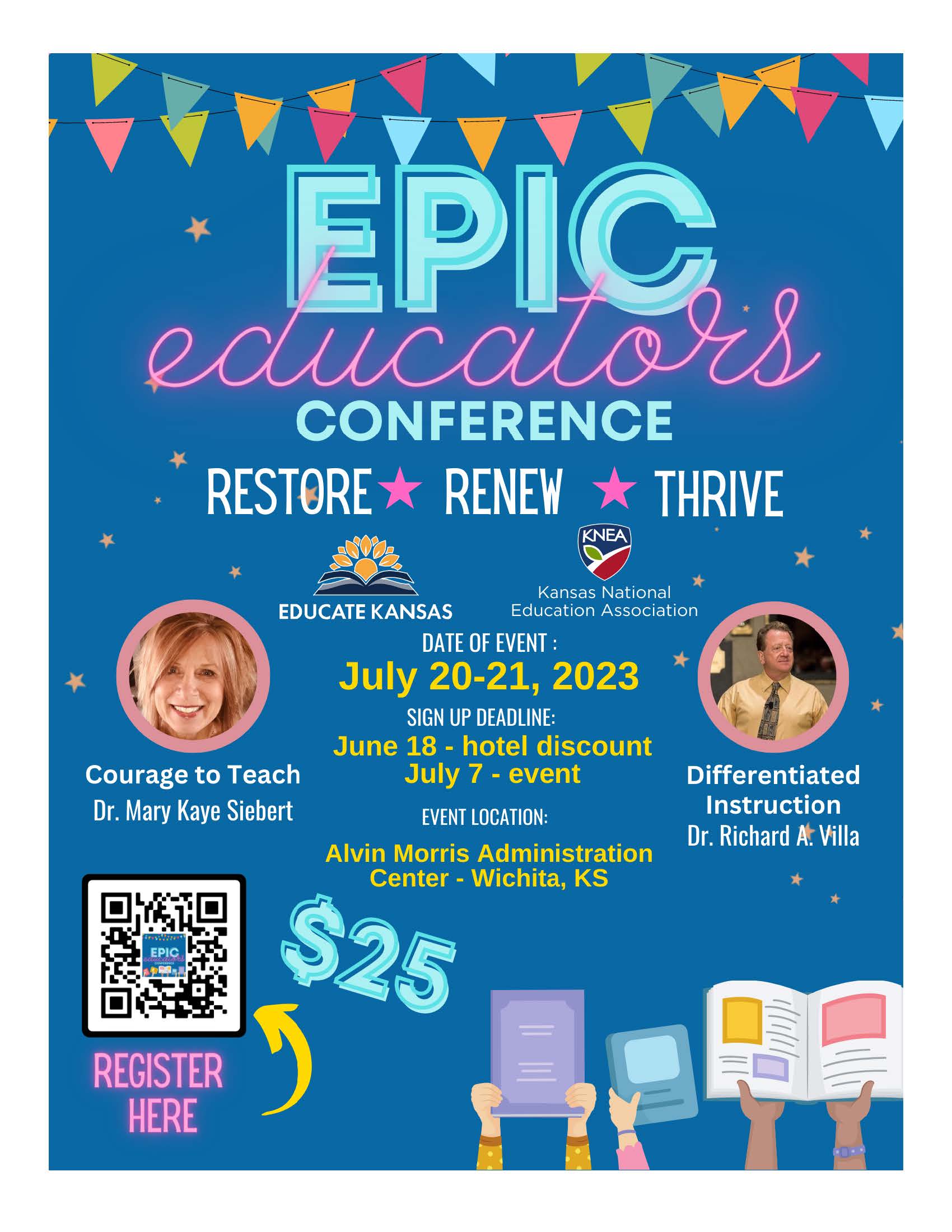 Educate Kansas ⼁Events | Epic Educators Conference